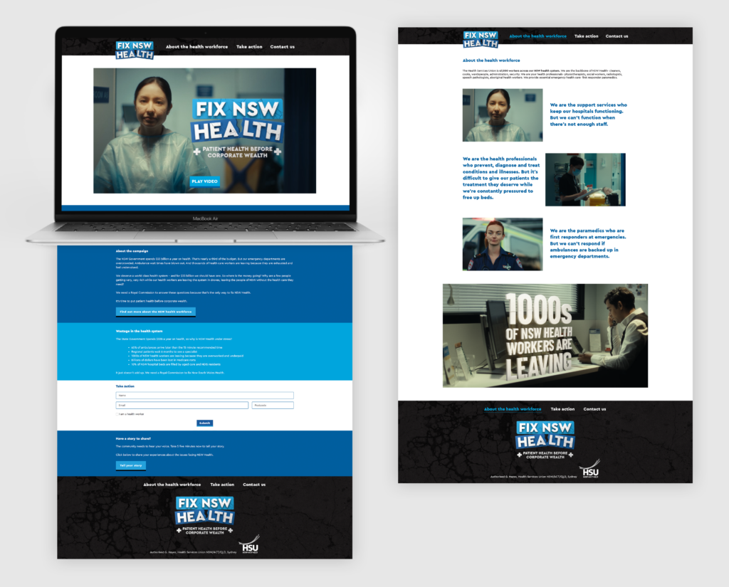 Fix NSW Health: HSU NSW - Campaign Edge